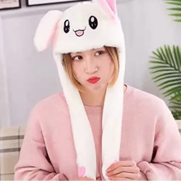 Accessories | Lot Of 3 Funny Flush Bunny Hat Ear Moving Jumping Rabbit ...